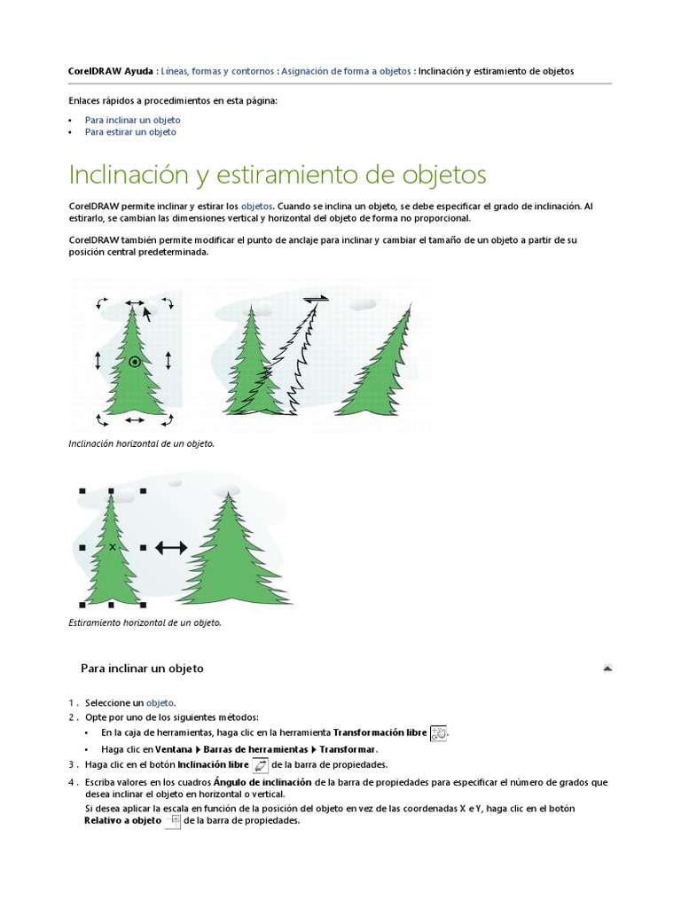 Inclinacion y Estiramiento de Objetos | PDF | Point and Click | Ventana ...