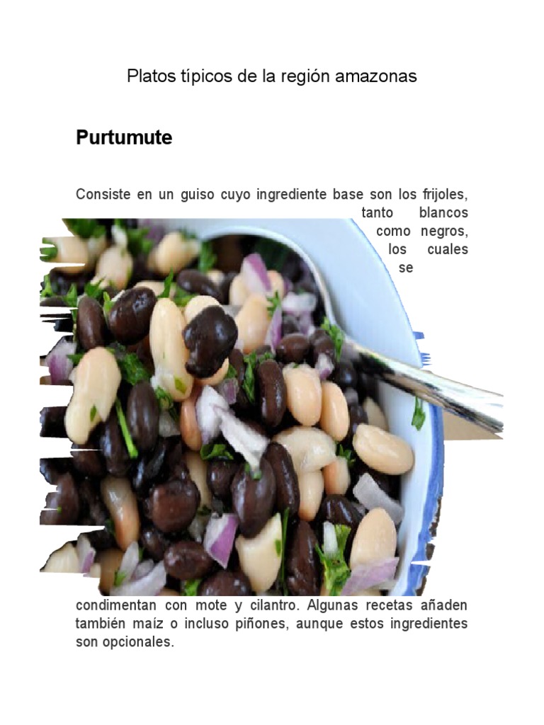 Platos Típicos de La Región Amazonas | PDF | Batata | Fritura