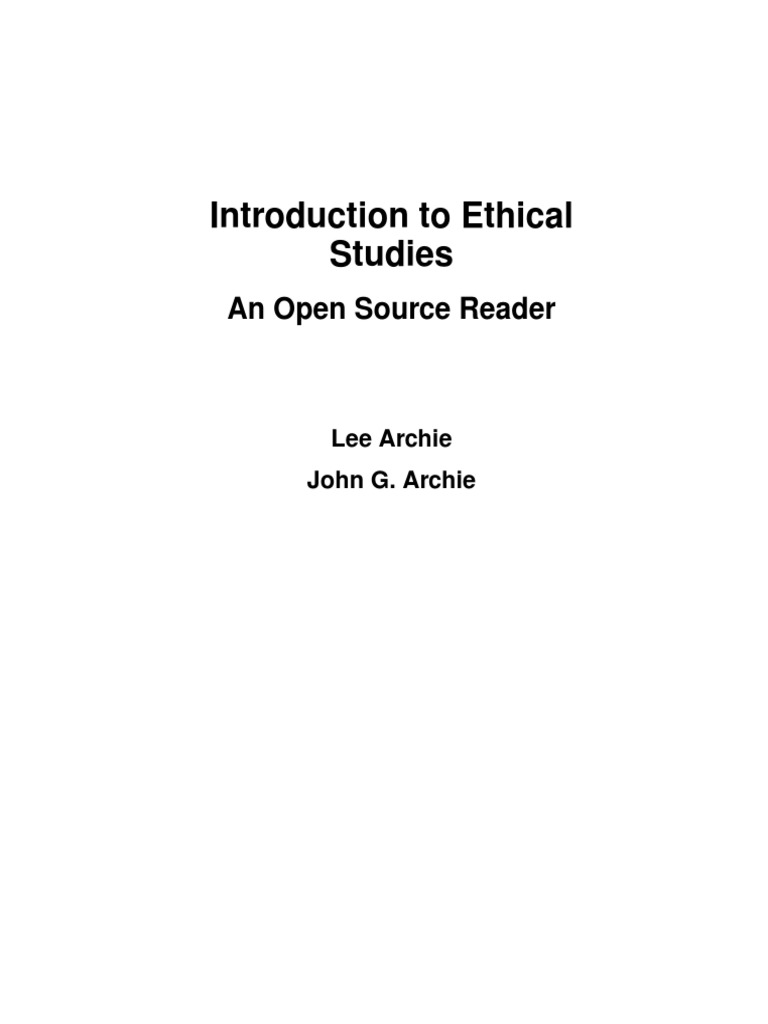 Introduction To Ethicsbk PDF | PDF | Conscience | Morality