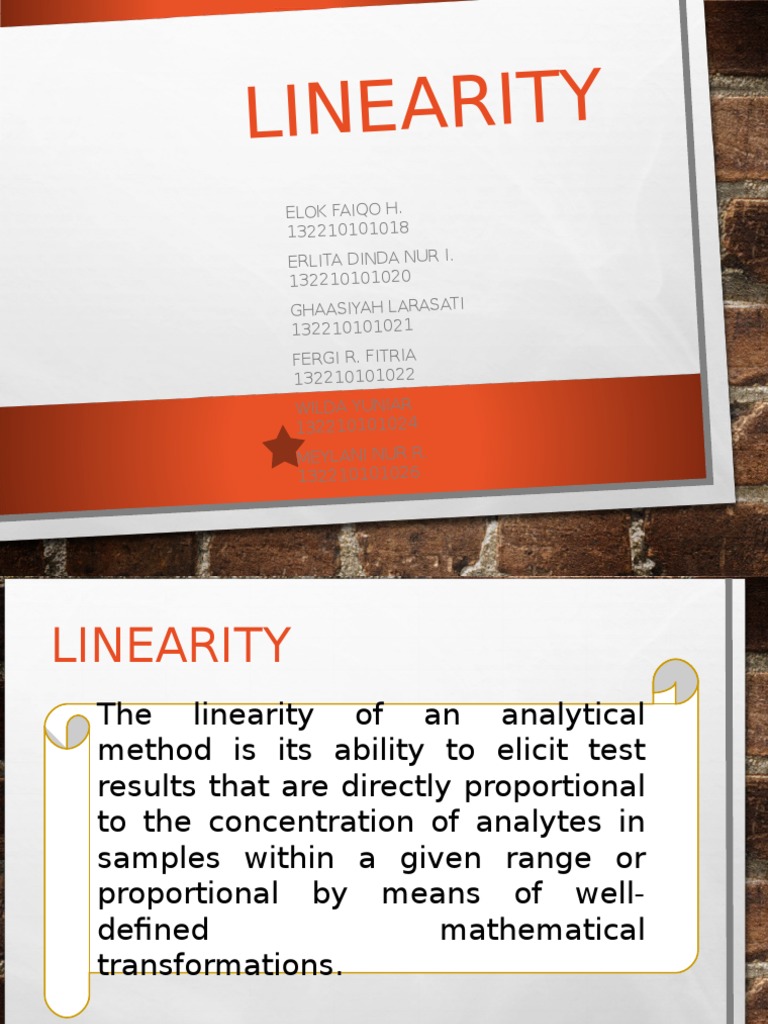 LINEARITY | PDF