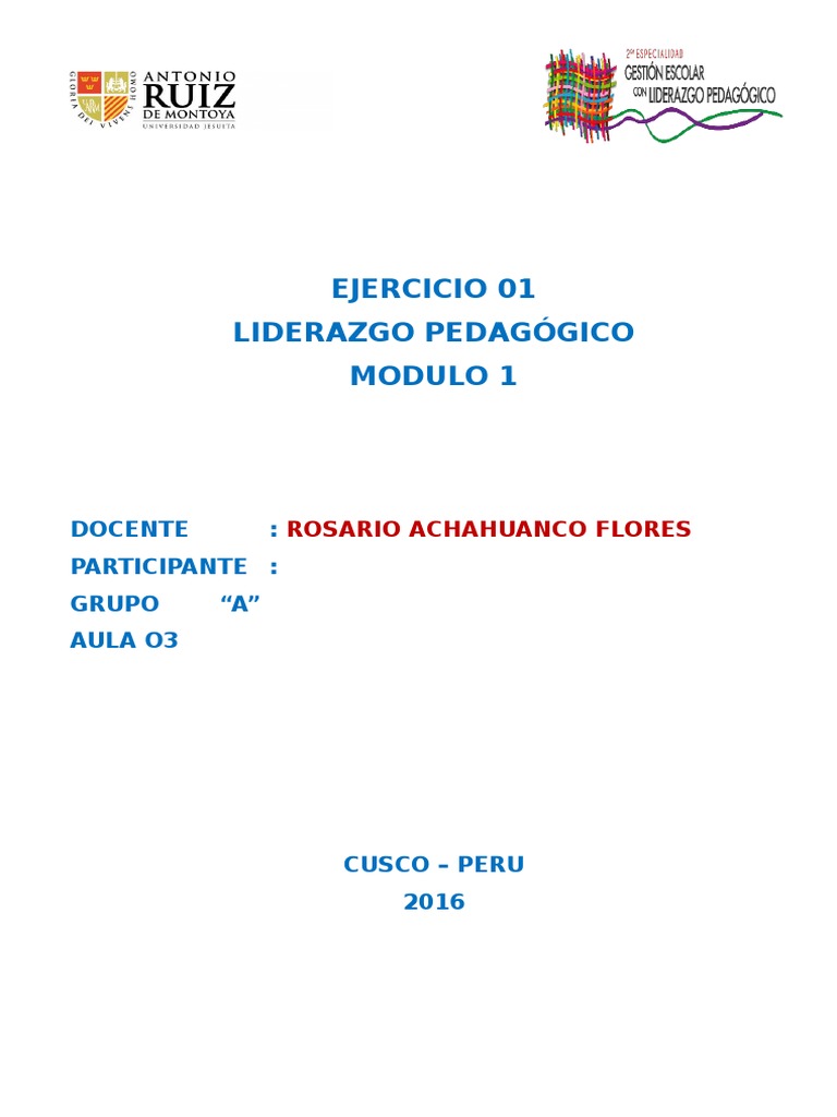 Liderazgo Pedagógico | PDF | Liderazgo | Maestros