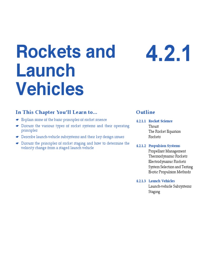 Section III.4.2.1 Rockets and Launch Vehicles | Download Free PDF ...