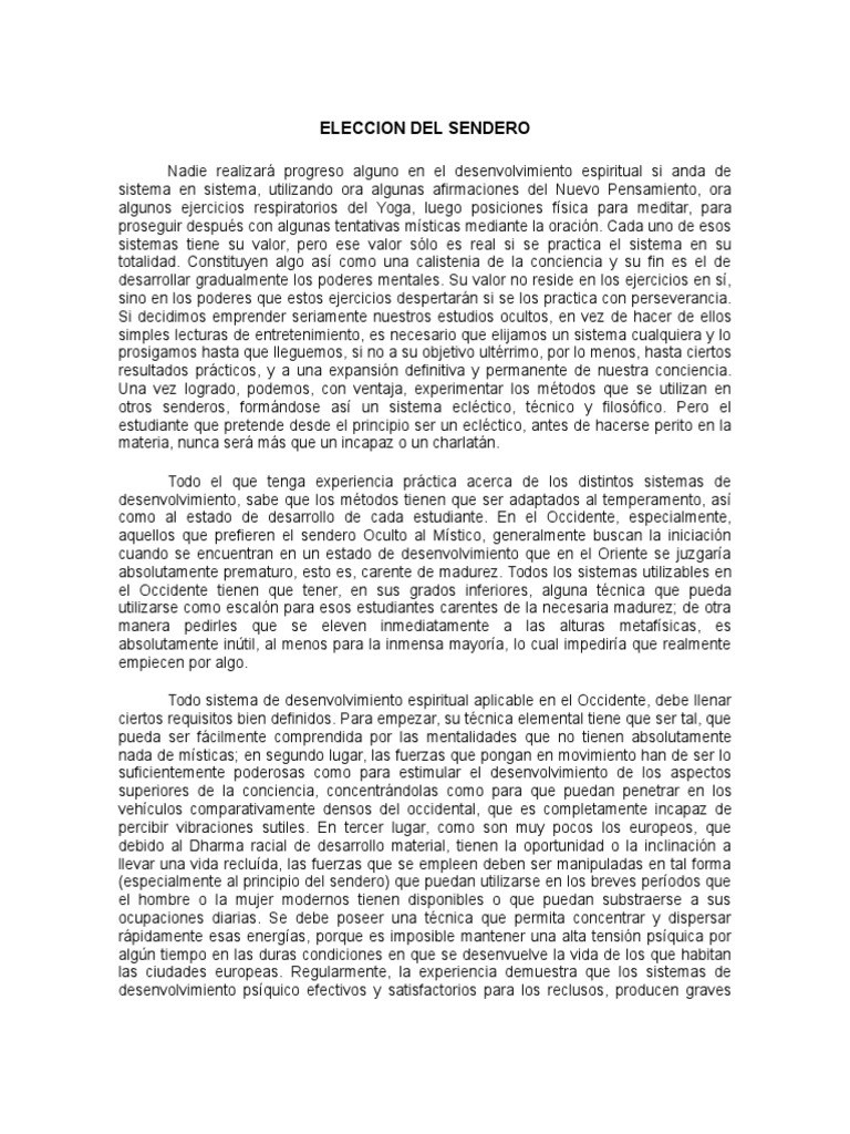 Cabala Eleccion Del Sendero 1 | PDF | Kábala | Vida