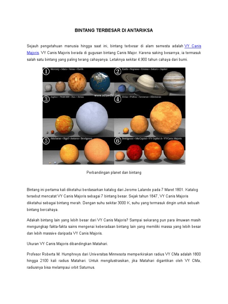 BINTANG RAKSASA DI ALAM SEMESTA | PDF