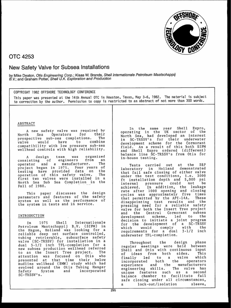 New SSIV Installation | PDF | Leak | Valve