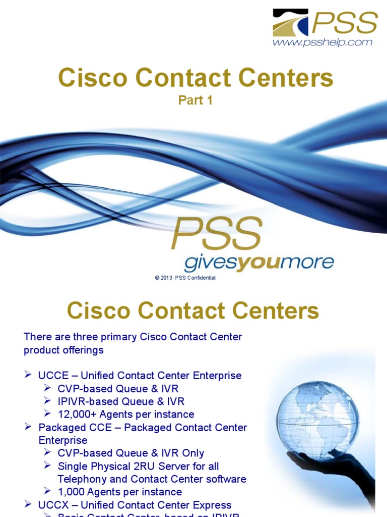 PSS PSO Cisco CC Overview Part 1 | PDF | Interactive Voice Response ...