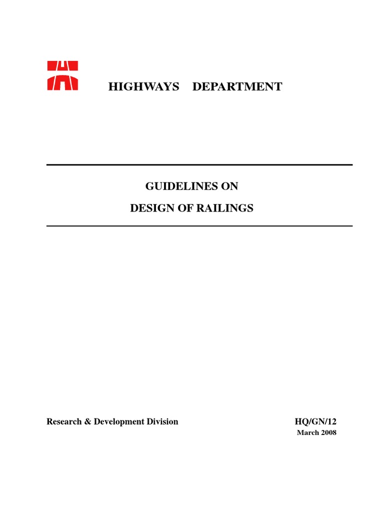 Guidelines for Pedestrian Railing Design | PDF | Sidewalk | Highway