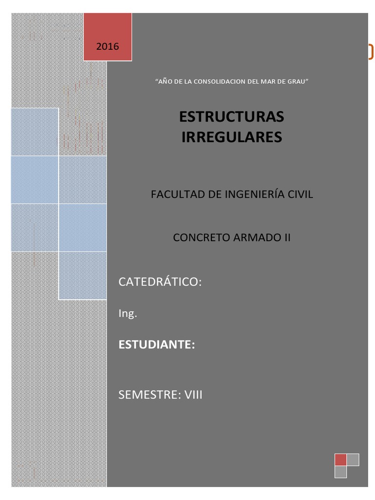 Estructuras irregulares | PDF | Diseño | Rigidez
