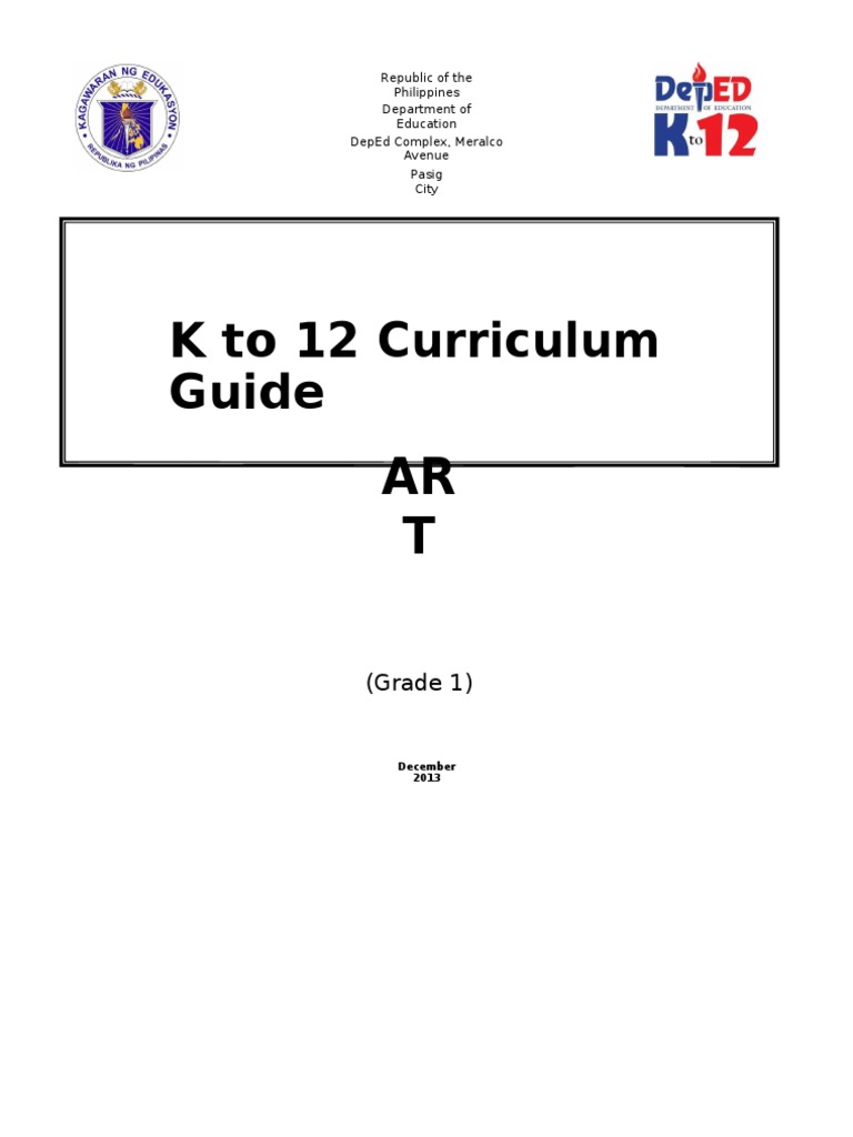 K-12 Arts Curriculum Guide 2013 | PDF | Printmaking | Curriculum