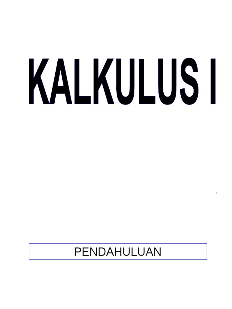 Kalkulus - 1 | PDF | Sains & Matematika