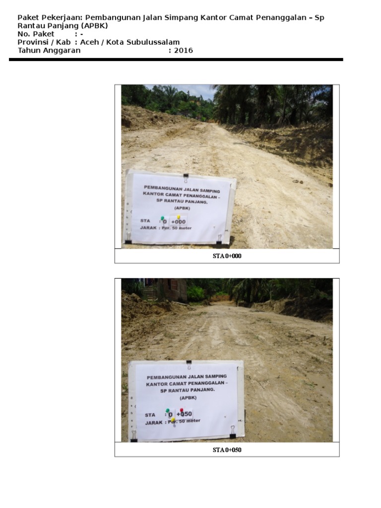 Dokumentasi Sta Jalan | PDF