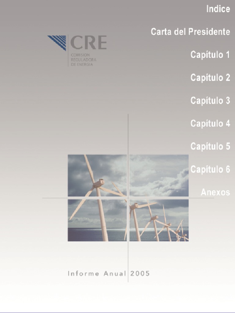 CRE - Comisión Reguladora de Energía Informe Anual 2005 | PDF ...