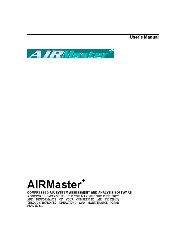 Airmaster User Manual PDF | PDF | Life Cycle Assessment | Gas Compressor