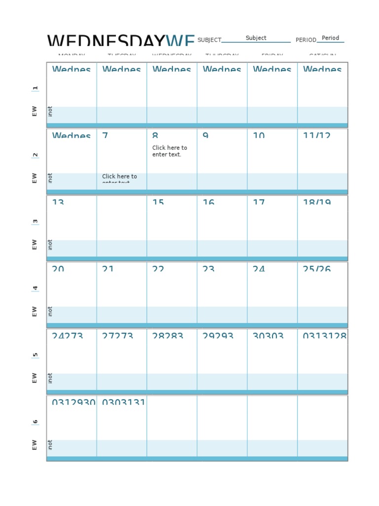 Wednesday: Wednes Wednes Wednes Wednes Wednes Wednes | PDF