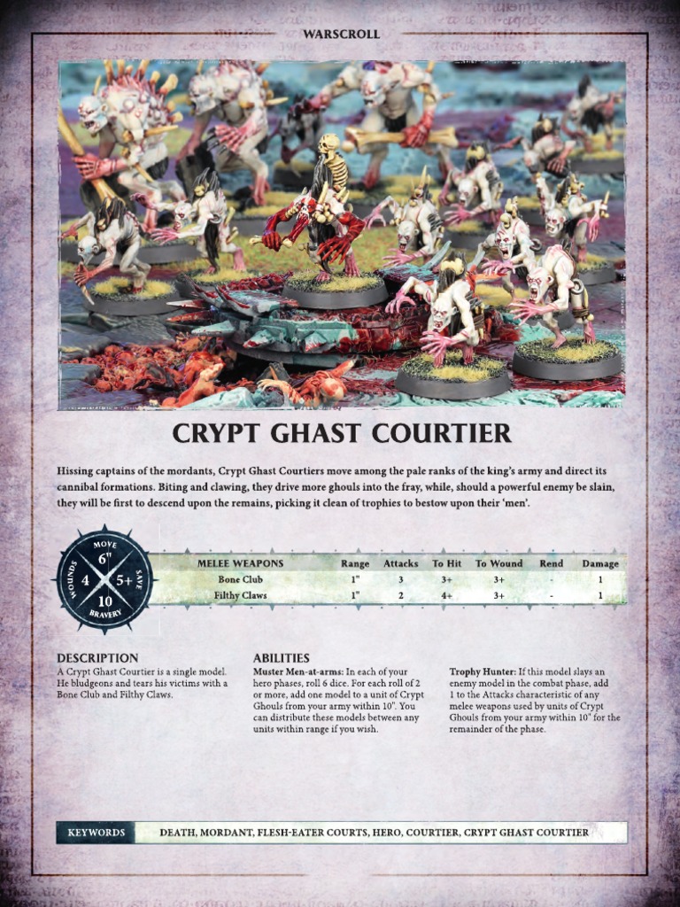 Aos Warscroll Crypt Ghouls en PDF | PDF