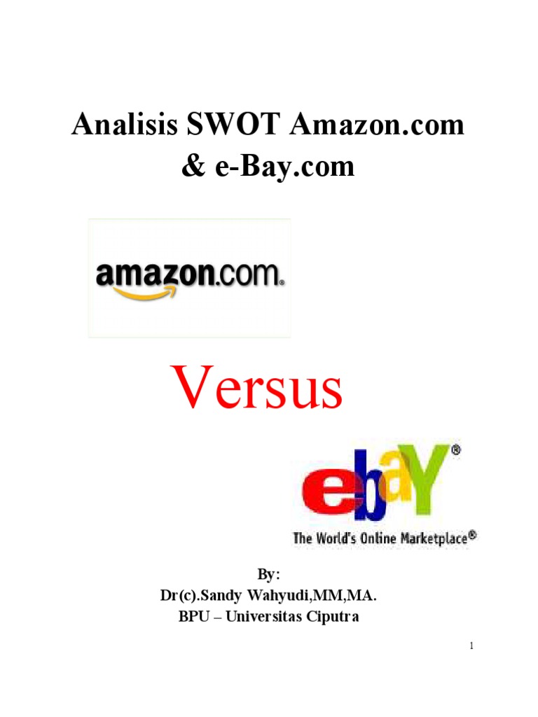 SWOT Analysis of AMAZON and E-Bay | PDF | Komputer
