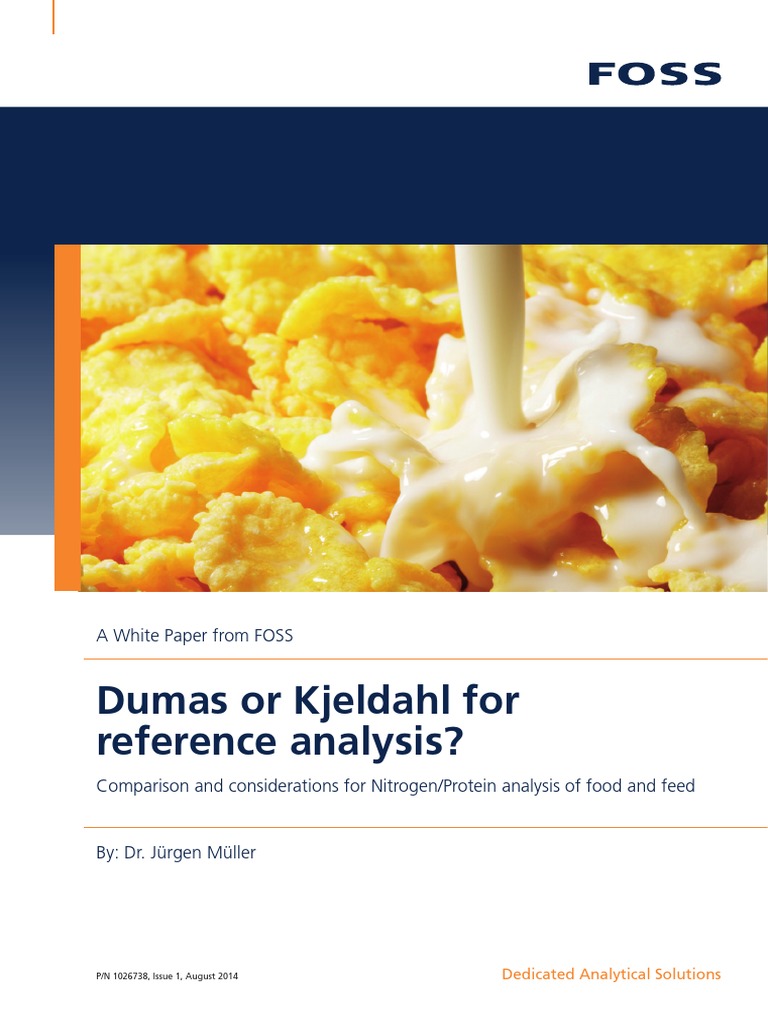 The Dumas Method For Nitrogenprotein Analysis - GB PDF | PDF | Food And ...