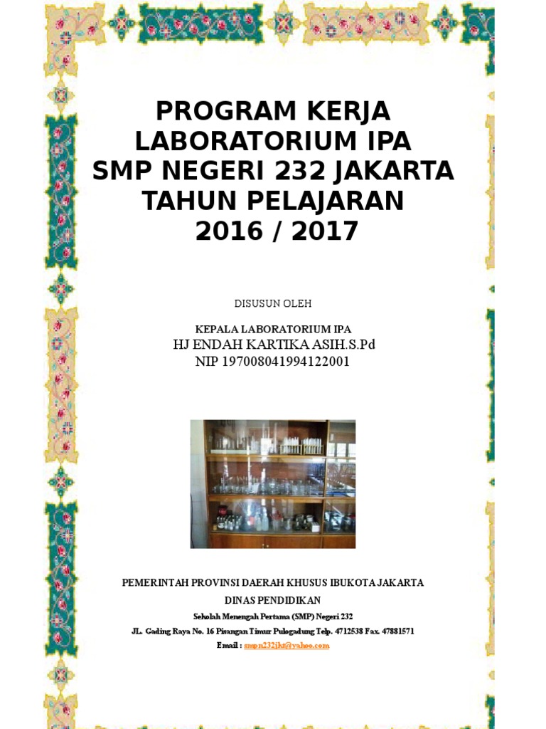 Program Kerja Laboratorium Ipa | PDF