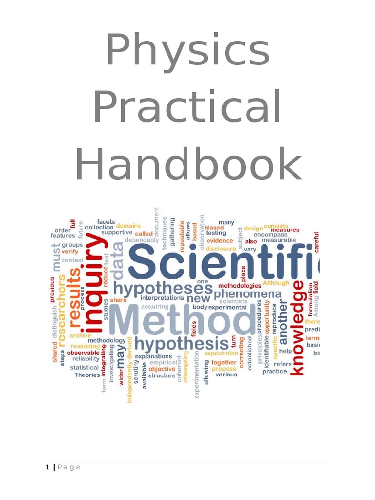 Practical Handbook | PDF | Experiment | Physics
