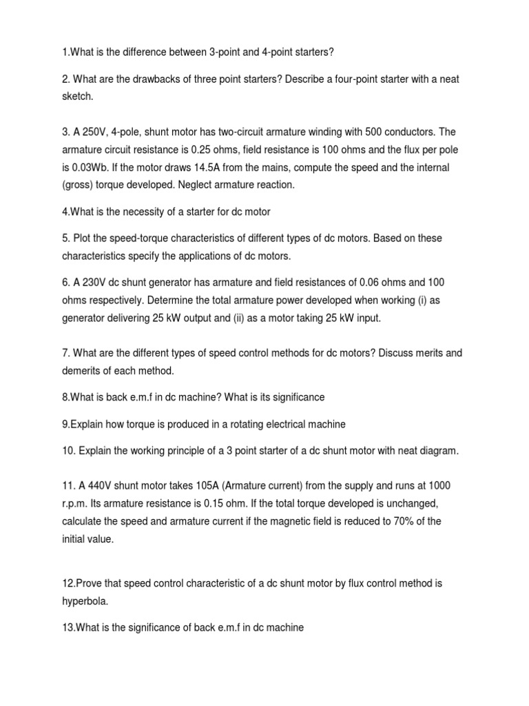 4 | PDF | Electric Motor | Electromagnetism
