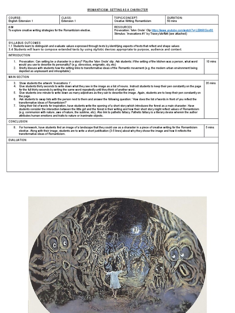 Romanticism: Setting as Character in Writing | PDF | Romanticism ...