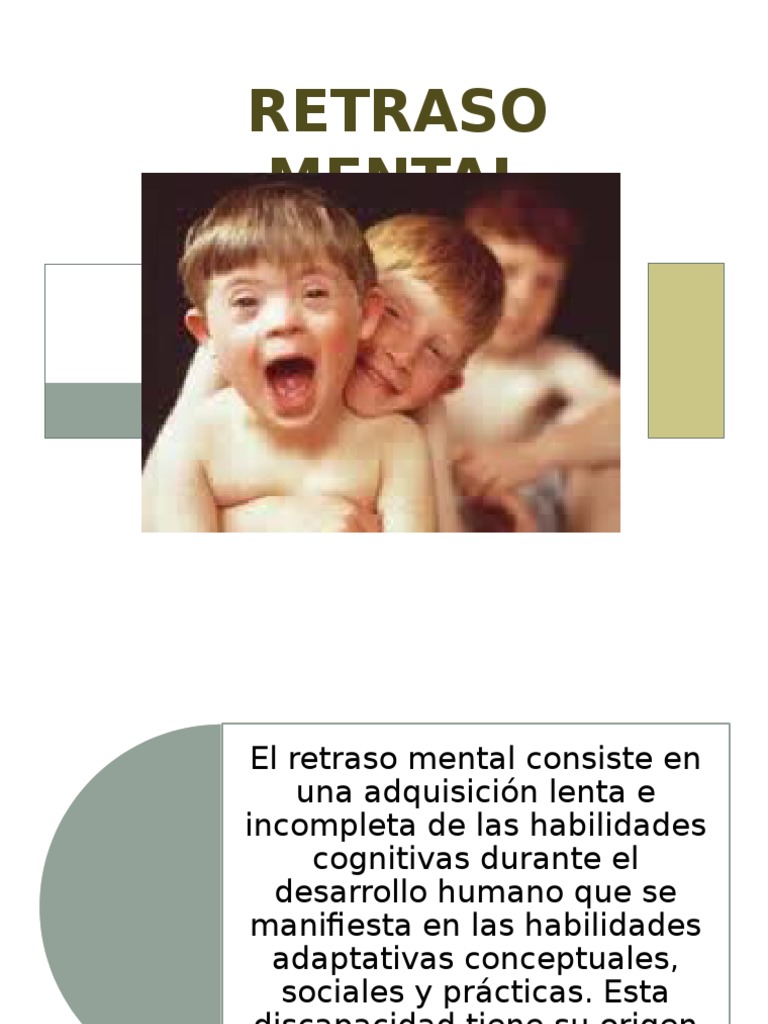 Retraso Mental | PDF | Discapacidad intelectual | Síndrome de Down