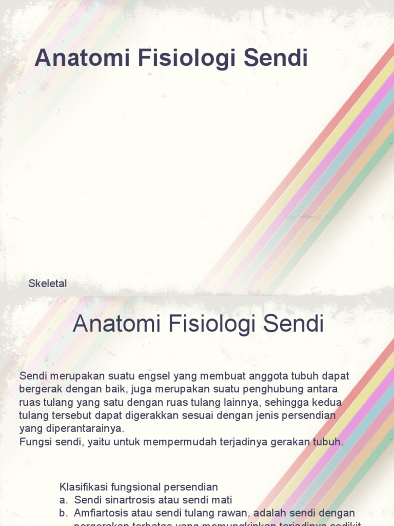 Anatomi Fisiologi Sendi | PDF