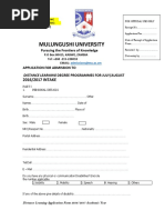 UPNG External Application Form 2026 | PDF | Bachelor's Degree | Science