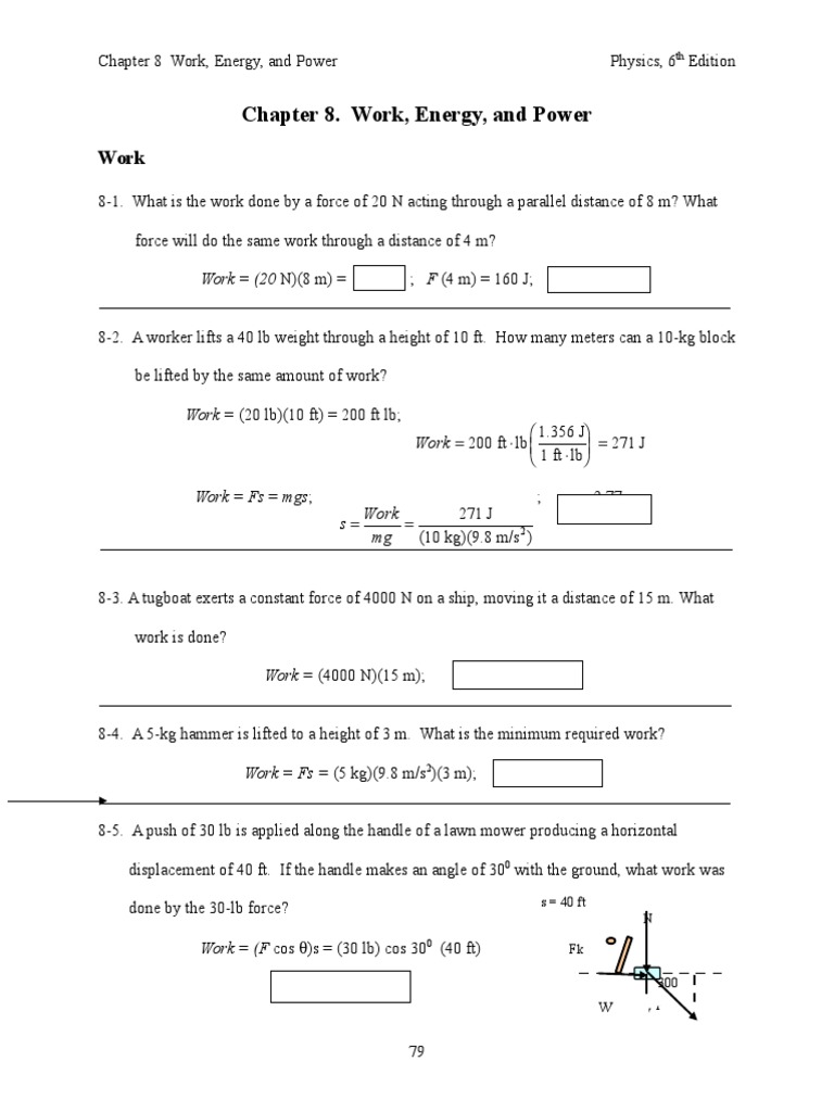 Trabajo, Energía y Potencia | PDF | Potential Energy | Friction