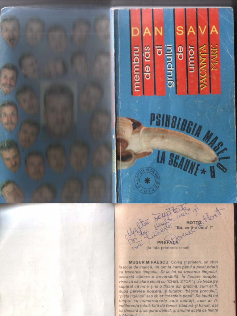 Dan Sava - Psihologia Maselor La Scaune PDF | PDF