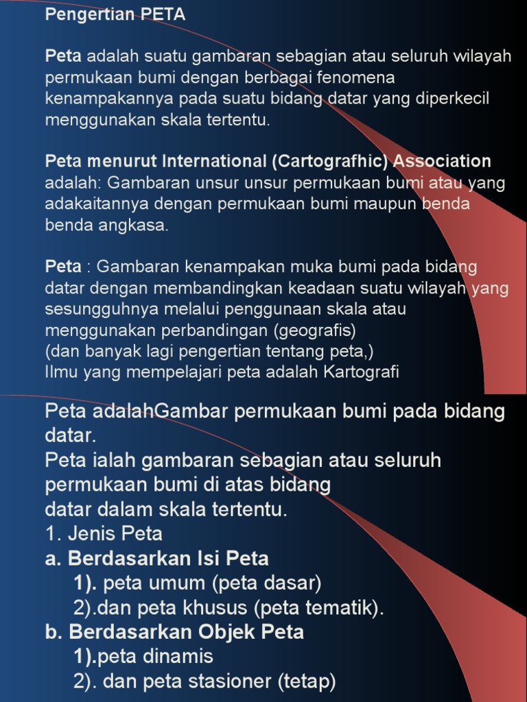 Perbedaan Peta, Atlas, dan Globe | PDF