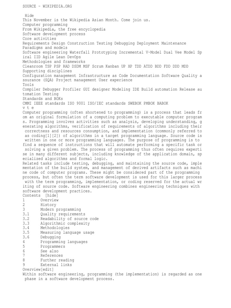 Programming | PDF | Computer Programming | Computer Program