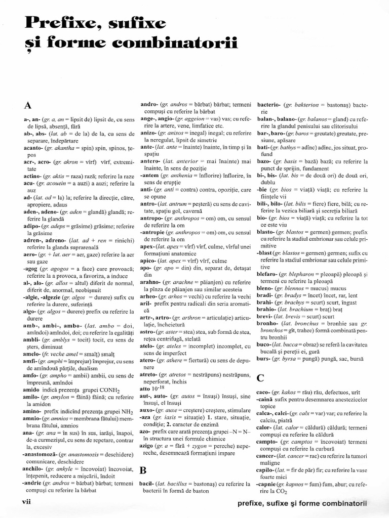 Prefixe, Sufixe | PDF