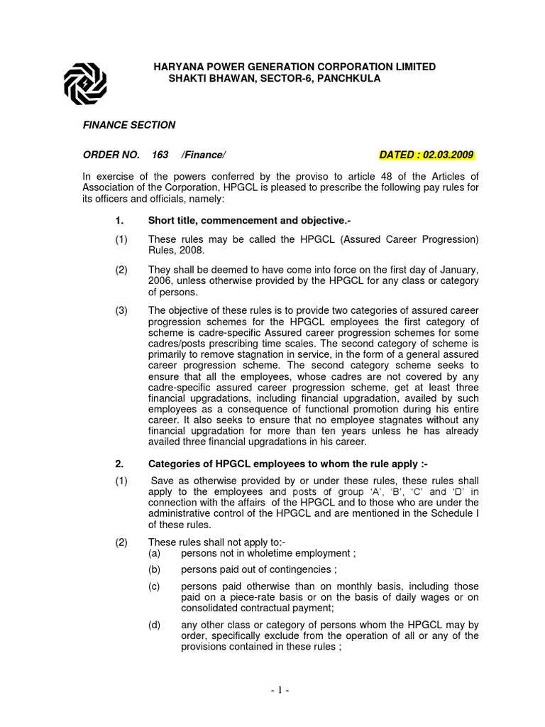 Pay Revision ACP | PDF | Employment | Salary