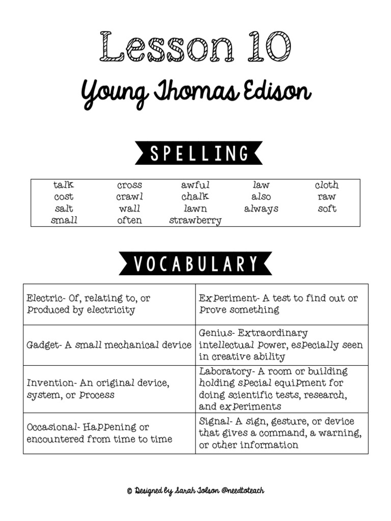 Lesson 10 Study Guide | PDF