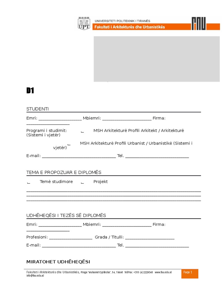 Formular Diplome ARK URB | PDF