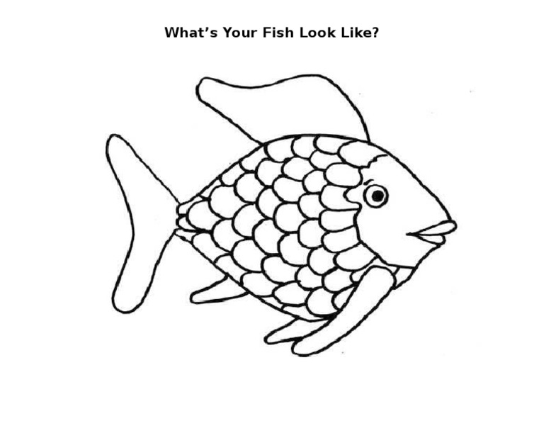 Rainbow Fish Coloring Page | PDF
