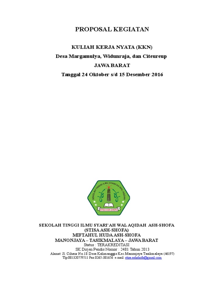 Draft Proposal KKN | PDF