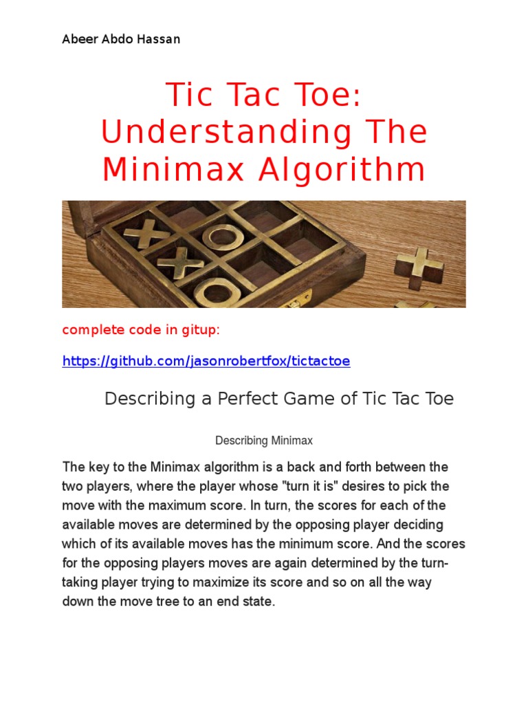 Tic Tac Toe | Array Data Structure | Algorithms