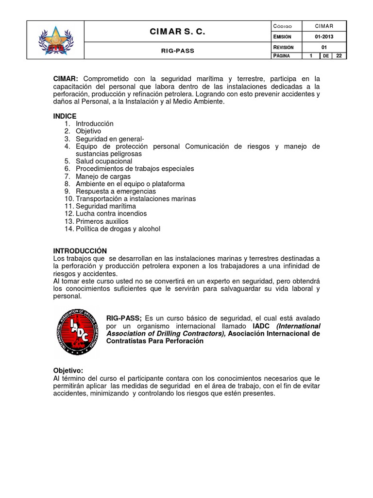 Manual Del Participante RIG PASS | PDF | La dependencia de sustancias | Drogas