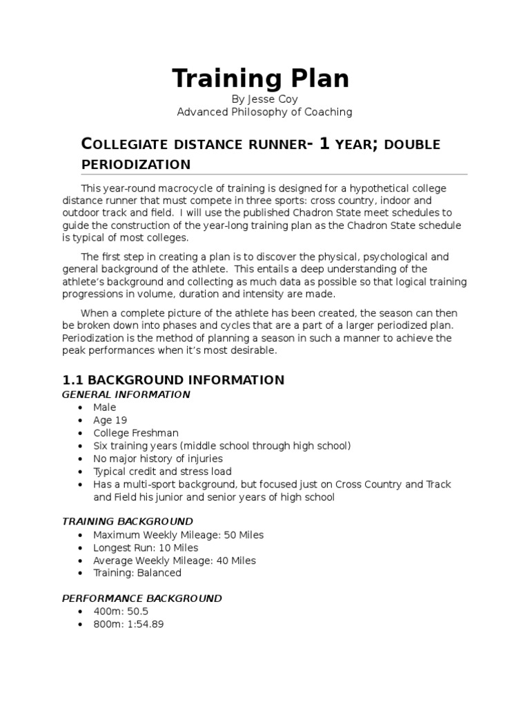 Final Project | PDF | Strength Training | Track And Field