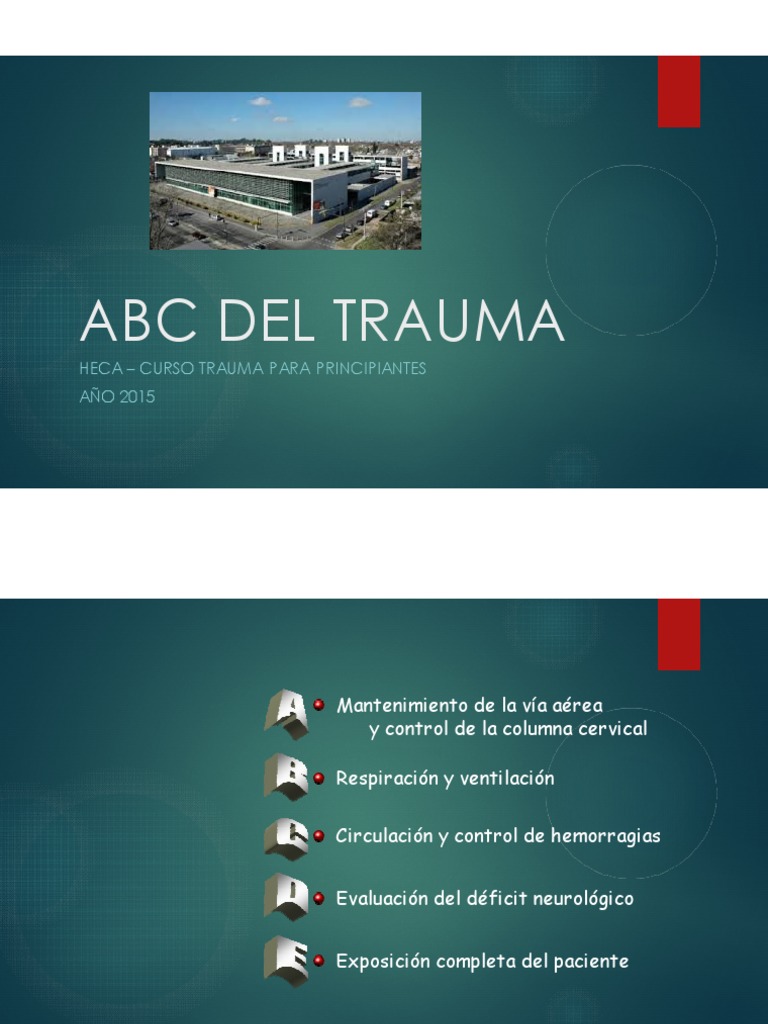 El A B C Del Trauma Primera Parte | PDF | Lesión | Choque (circulatorio)