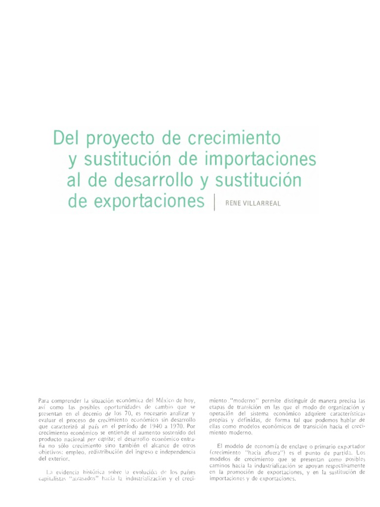 Modelo Económico de Enclave en Méxcico | PDF | Balance de pagos | Inflación