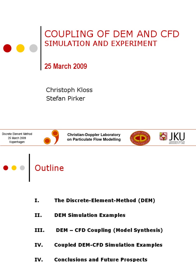 Coupling of DEM and CFD | PDF | Particle | Fluid Dynamics
