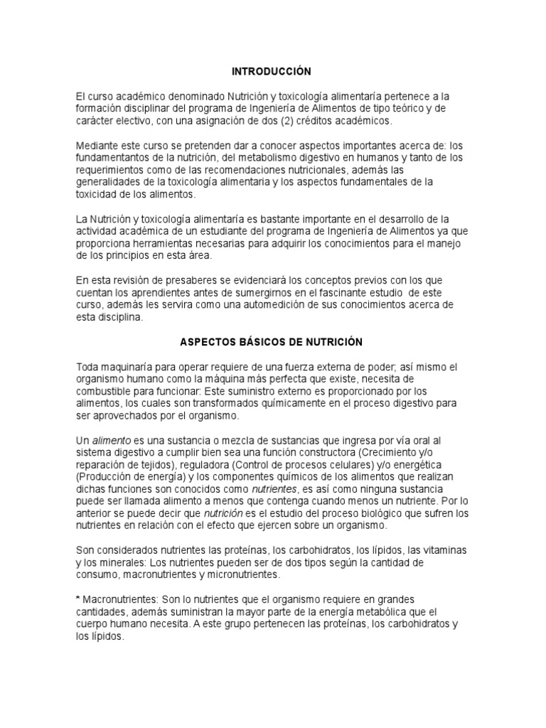 Presaberes de Toxicologia | PDF