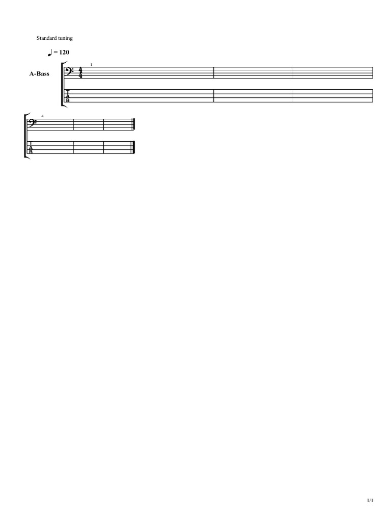 Standard Tuning Guide for A-Bass | PDF