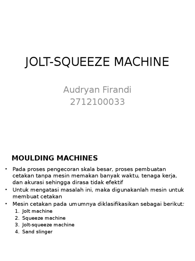 Jolt Squeeze Machine | PDF