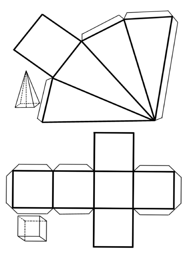 Cuerpos Geométricos Para Armar En Cartulina Pdf