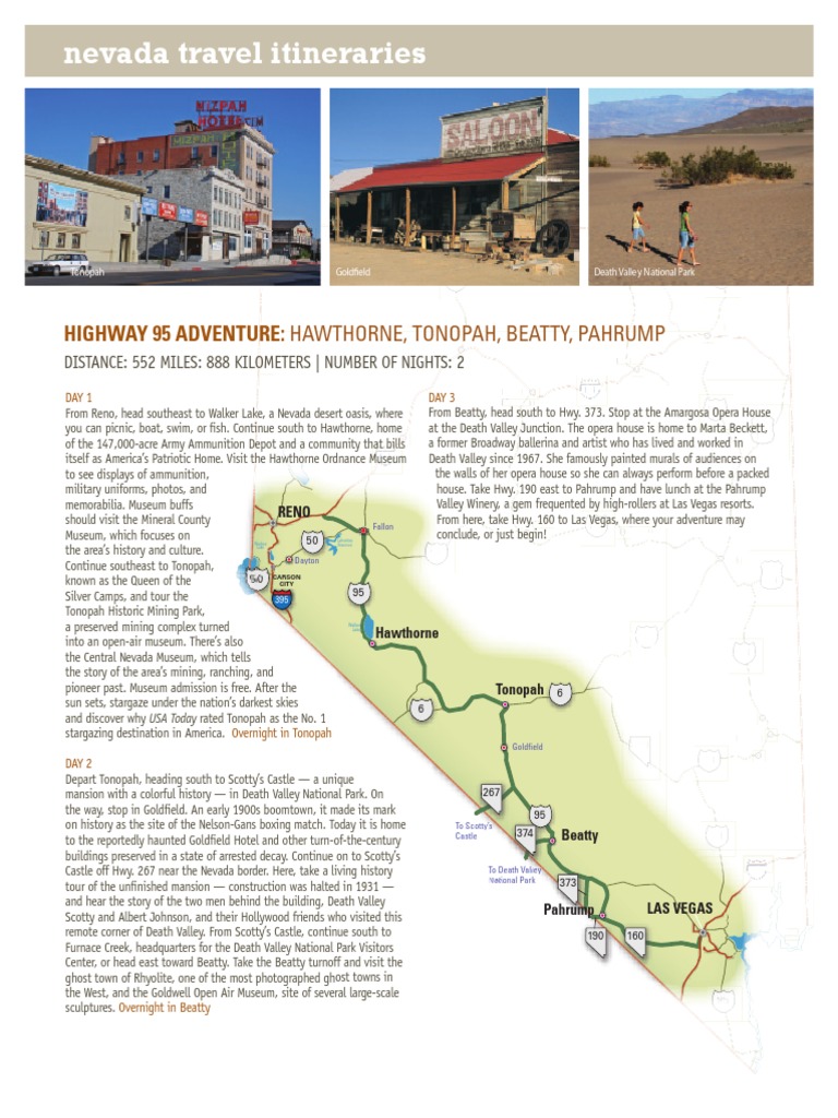 Original Legacy Highway 95 Adventure 1 | PDF | Nevada | Library And Museum