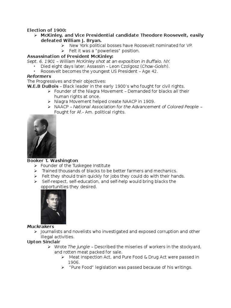 Notes 1 | Download Free PDF | Theodore Roosevelt | William Howard Taft